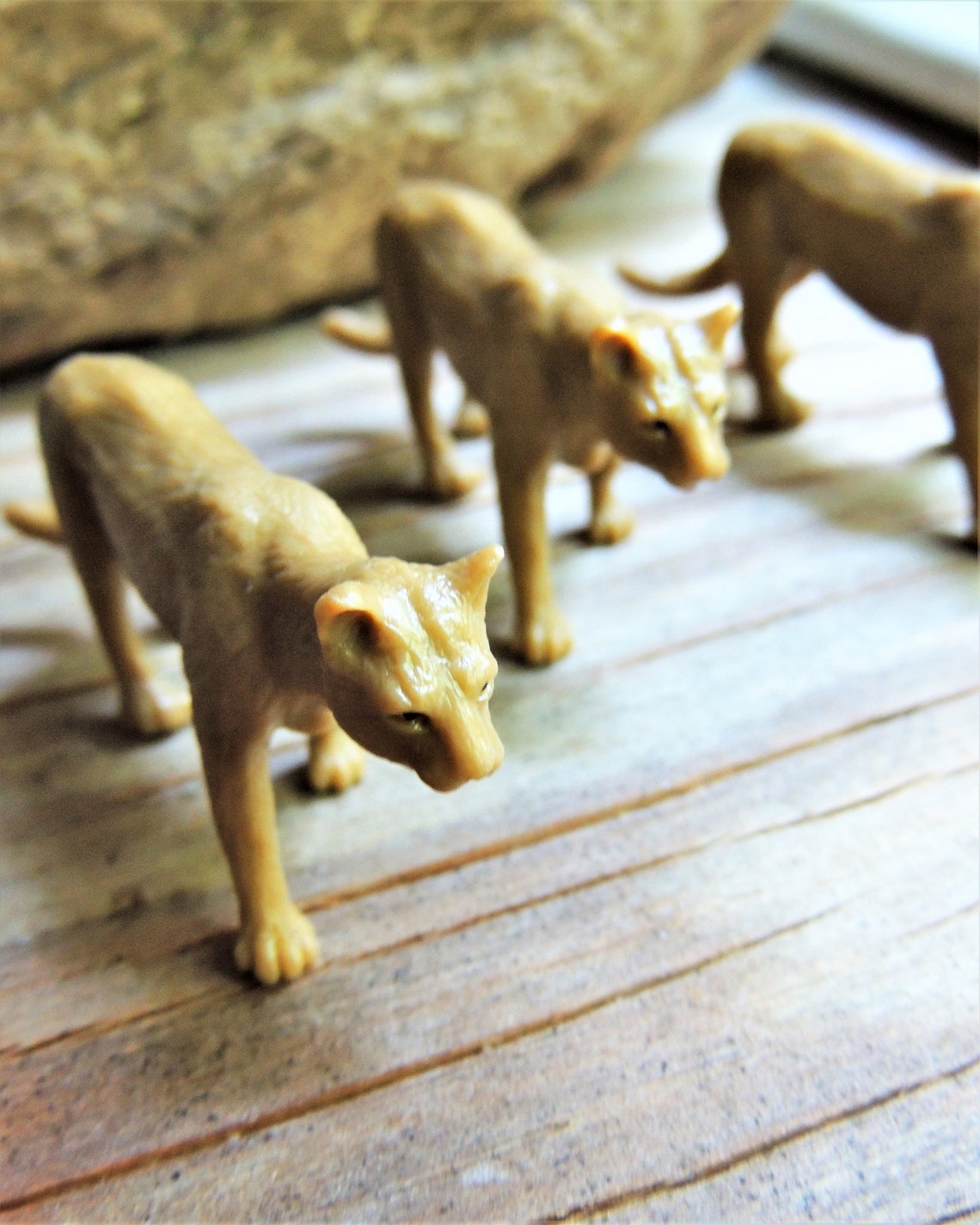 MINIATURE MOUNTAIN LION Animals Figurines Figures Fairy Garden - Etsy
