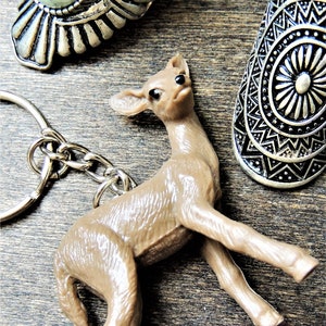 KEYCHAIN Key Chain DEER Key Ring Key Fob Animal Cute Fun Cool Unique ...