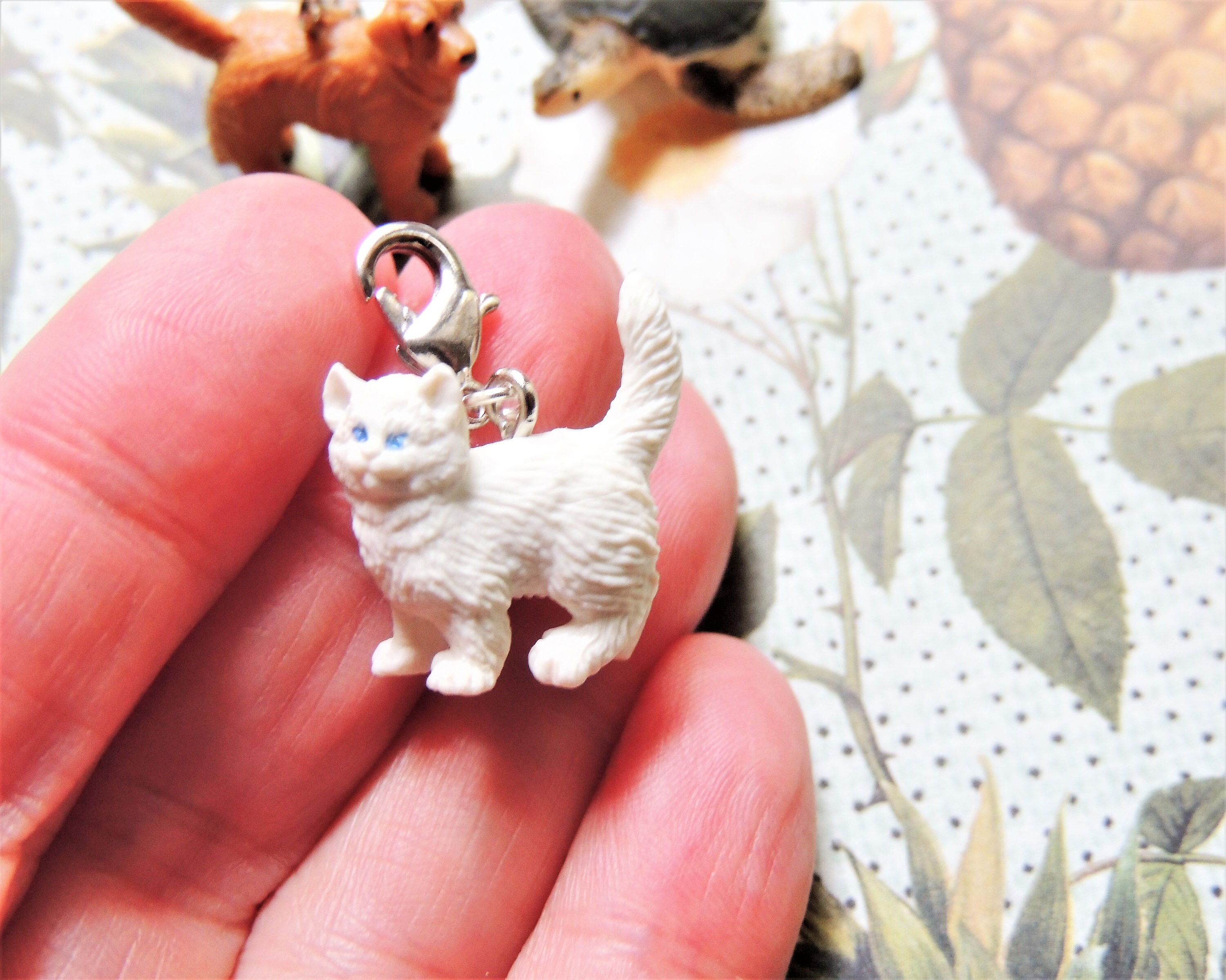 CLIP ON CHARMS Animal Charm Tiny Animal Charms for Bracelet Cell Phone ...