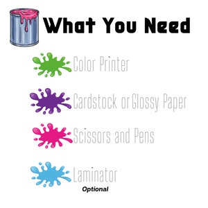 Watercolor Paint Splatter PRINTABLE PDF RA Door Decs Student Desk Name ...