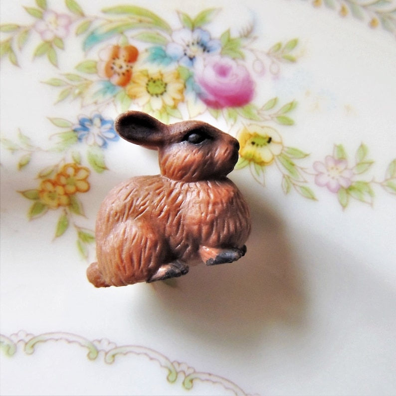 RABBIT MINIATURES Animal Figurines Mini Soft Farm Figures - Etsy