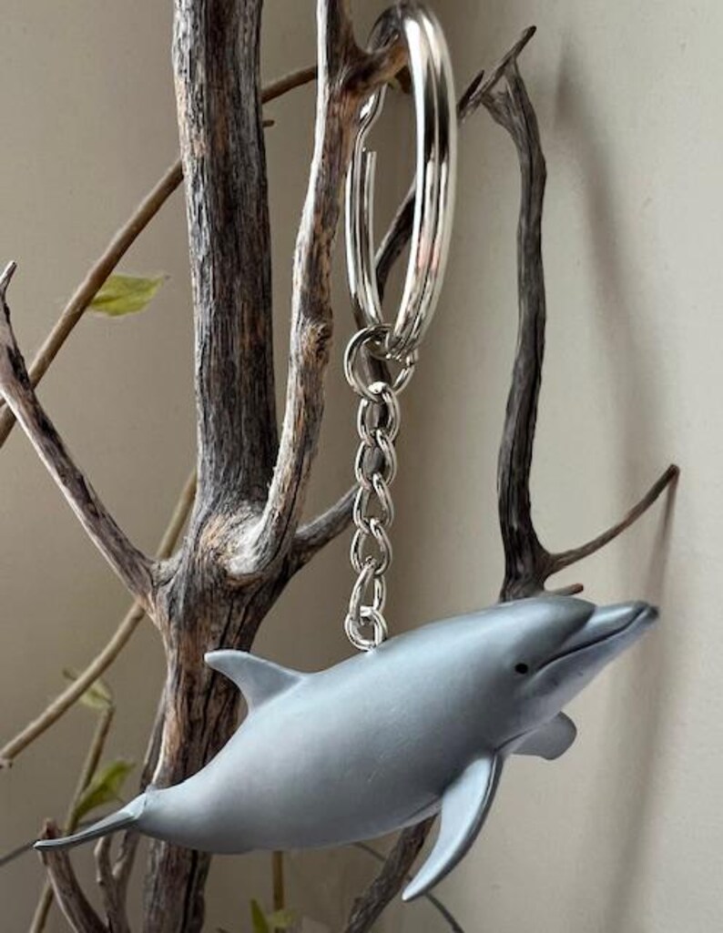 KEYCHAIN Key Chain DOLPHIN Key Ring Key Fob Animal Cute Fun Cool Unique ...