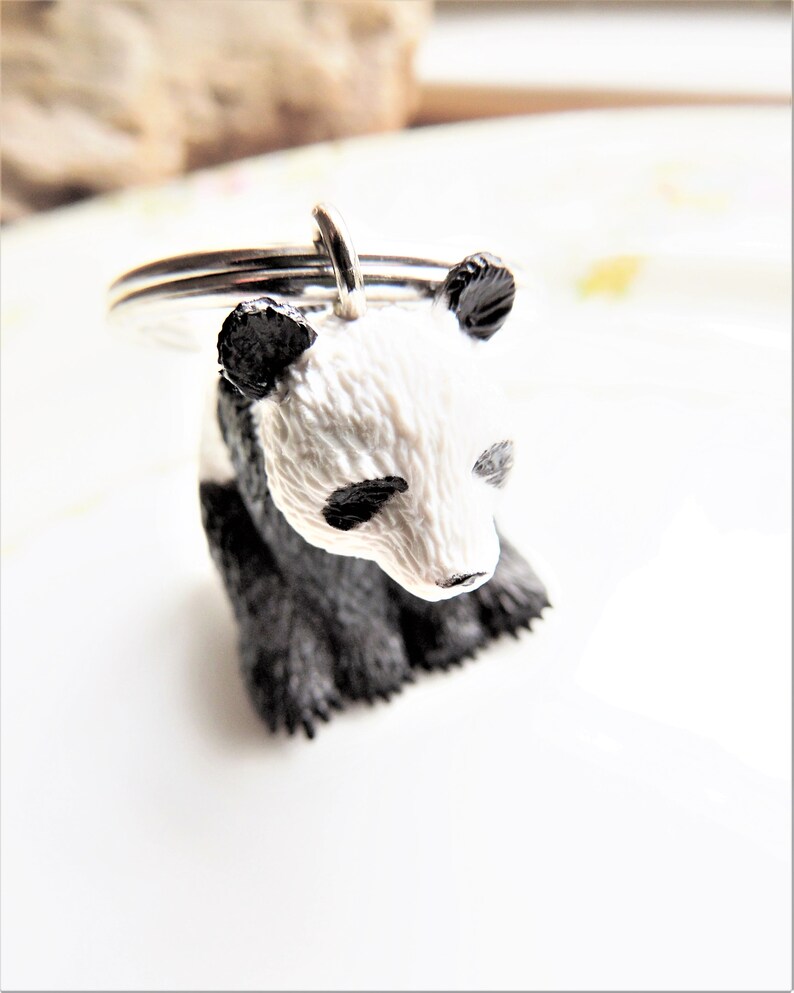 KEYCHAIN Key Chain Giant PANDA Bear Key Ring Key Fob Animal | Etsy