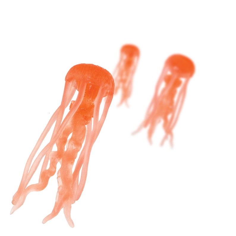 MINIATURE JELLYFISH Sea Creature Figurines Figures Figurines Dollhouse ...
