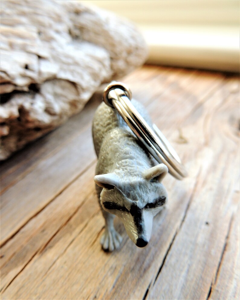 KEYCHAIN Key Chain RACCOON Key Ring Key Fob Animal Cute Fun | Etsy