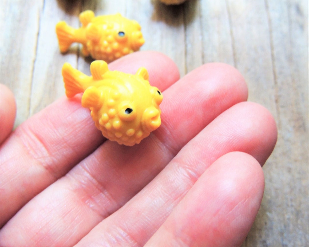 MINIATURE ANIMAL: Pufferfish Fish for Fairy Garden Tiny Animals Figures ...