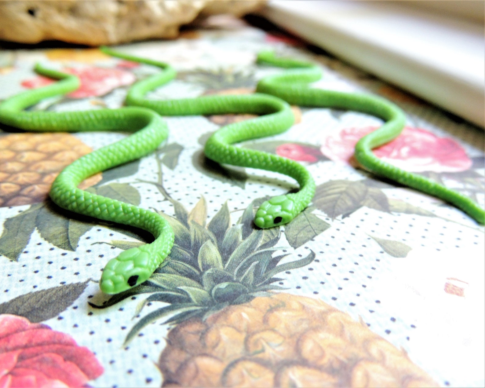 MINIATURE ANIMALS Green SNAKE Figurines Figure Boa Viper - Etsy