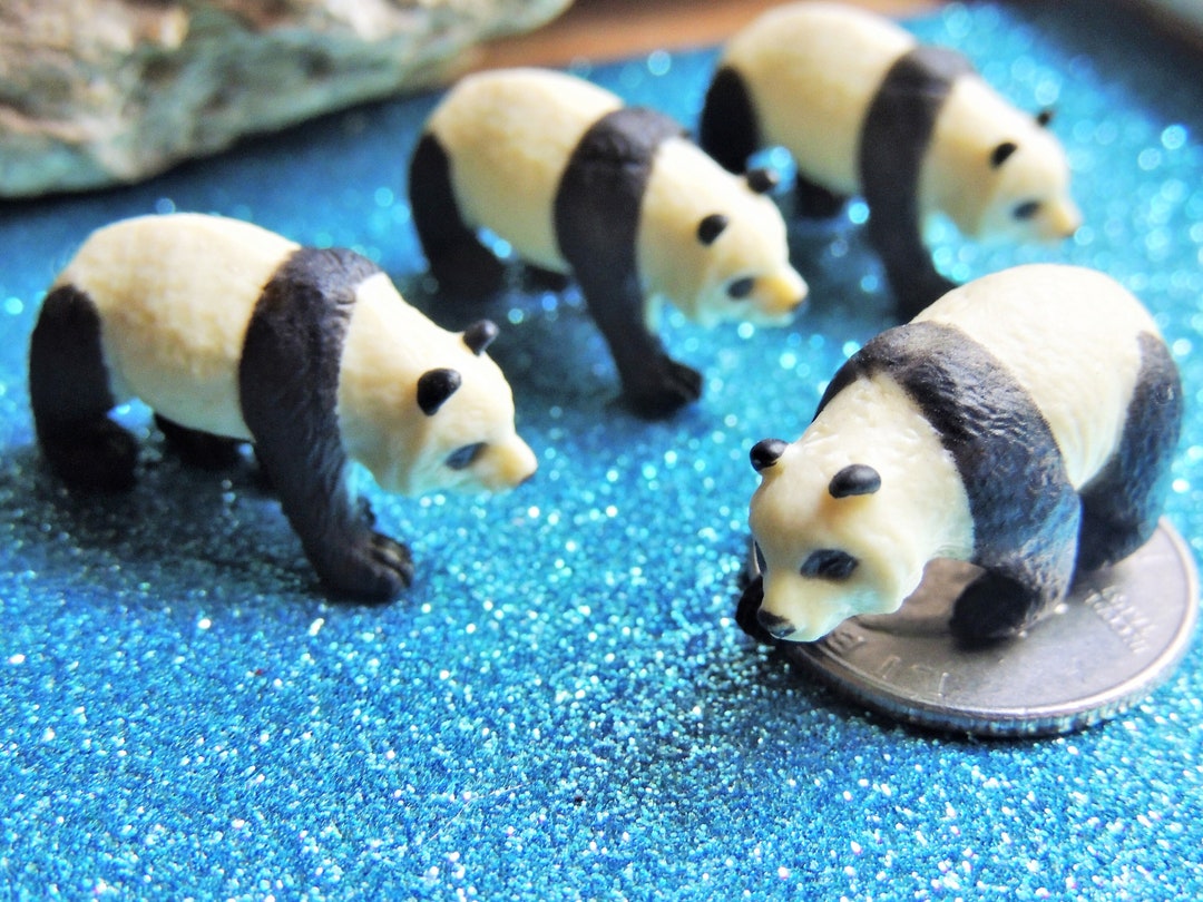 Giant PANDA Bear MINIATURE ANIMAL Figurines Figure Tiny Micro Minis ...