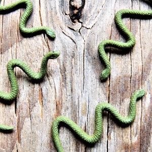 MINIATURE SNAKE ANIMALS Figurine Micro Mini Figure Terrarium Fairy ...