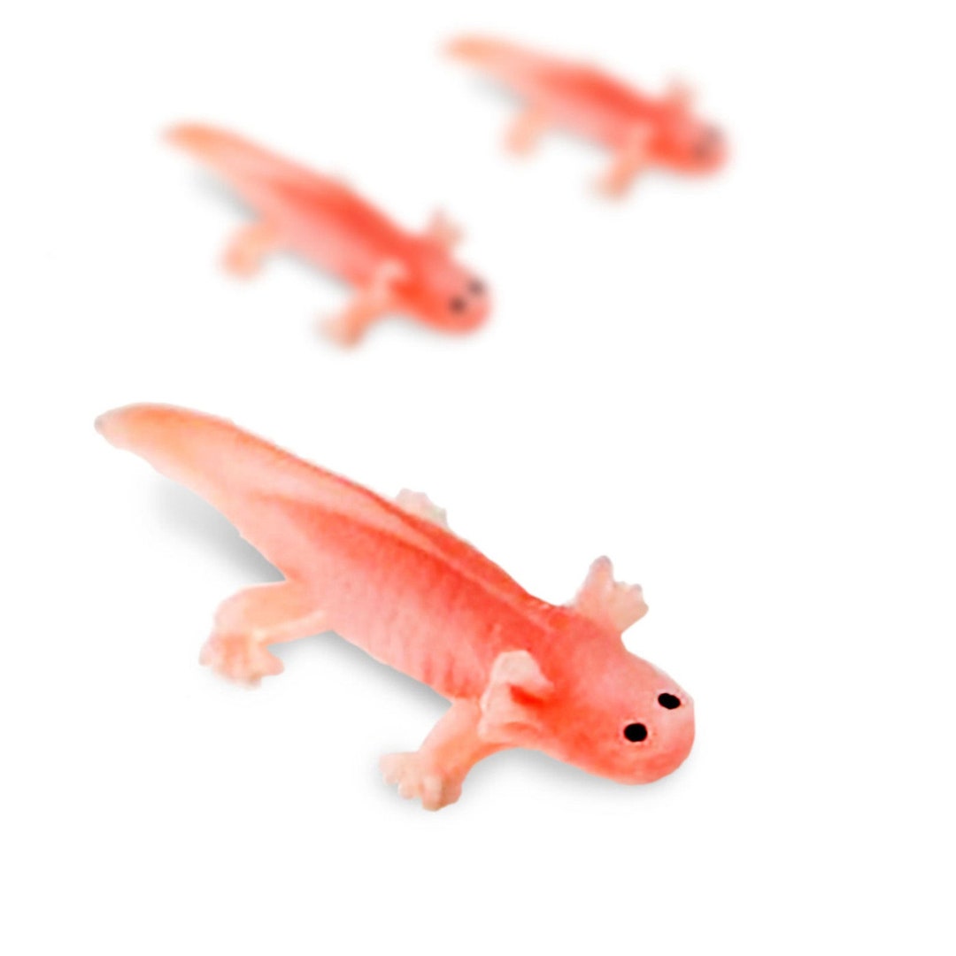 AXOLOTL MINIATURE Animal Figurine Tiny Mini Figures Micro Minis ...
