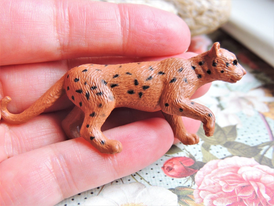 MINIATURE OCELOT Animals Figures Figurines Dollhouse Fairy Garden ...