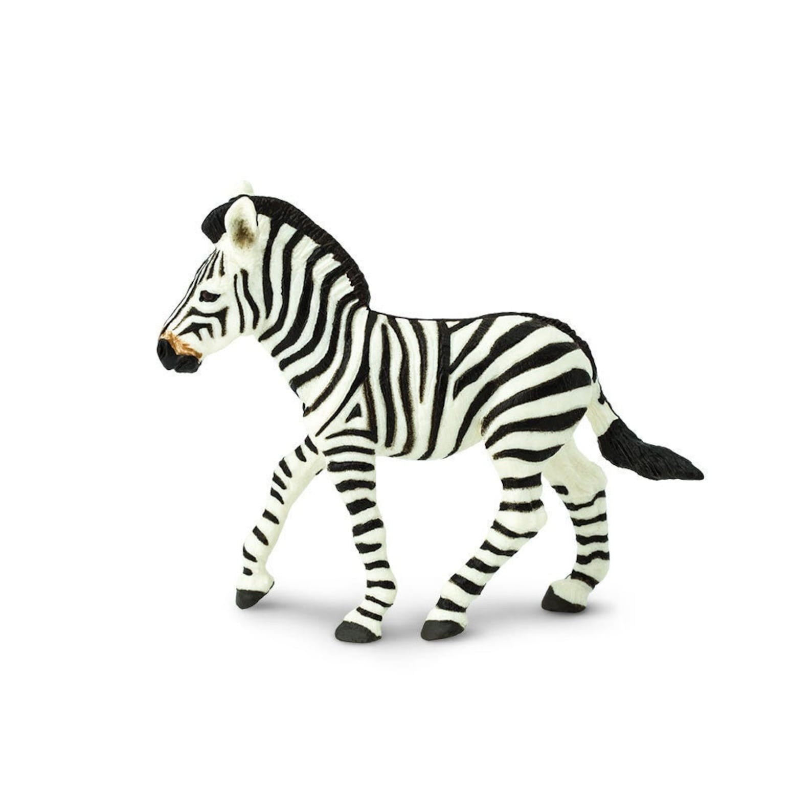 Large MINIATURE ZEBRA FOAL Animals Figure Figurine Fairy Garden Diorama ...