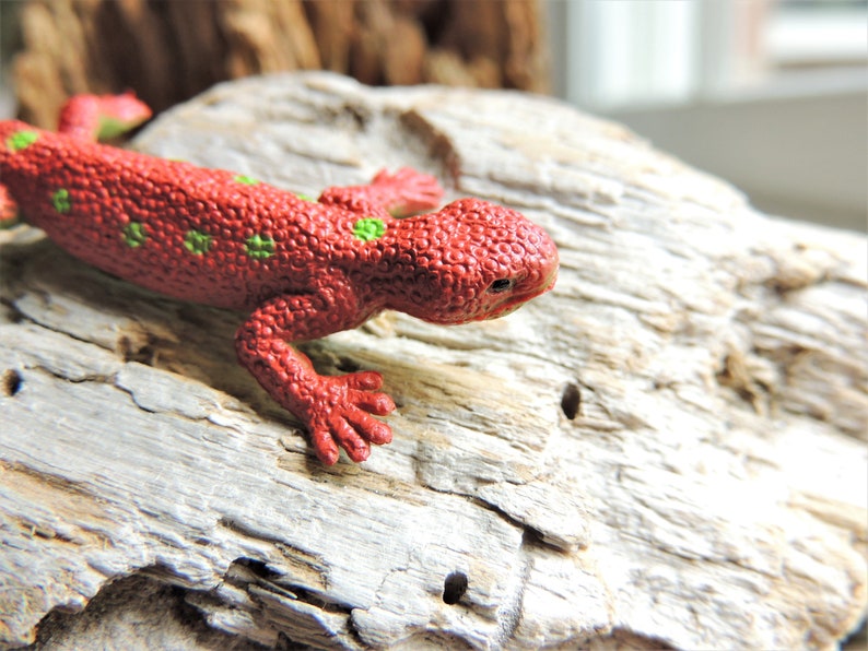 MINIATURE GECKO Animal Figure Figurine Fairy Gardens Dollhouse | Etsy