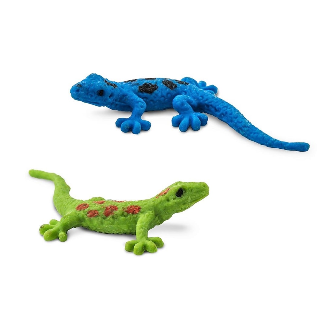 Set of Tiny MINIATURE GECKOS Animal Figures Figurines GECKO Fairy ...