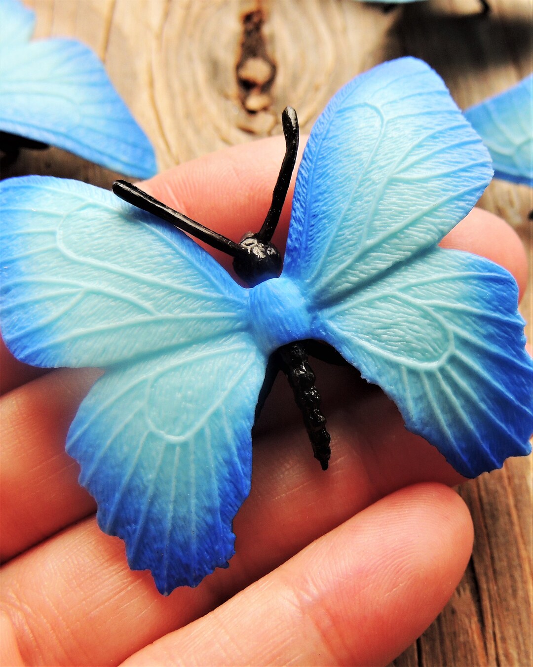 BUTTERFLY MINIATURE Animal Insect Figures Figurines Fairy Garden ...