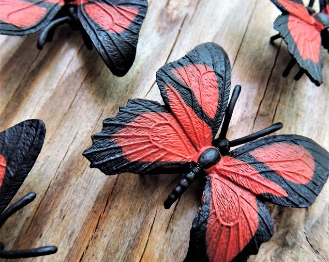 MINIATURE BUTTERFLY Insect Animal Figures Figurines Dollhouse Fairy ...