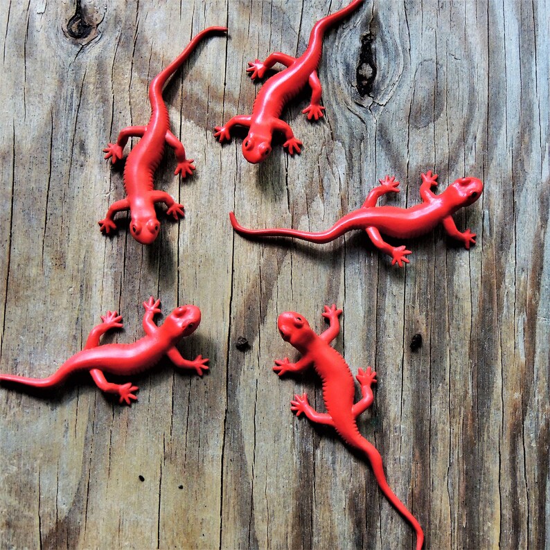 MINIATURE SALAMANDER Animal Figure Figurine Fairy Garden Dollhouse ...