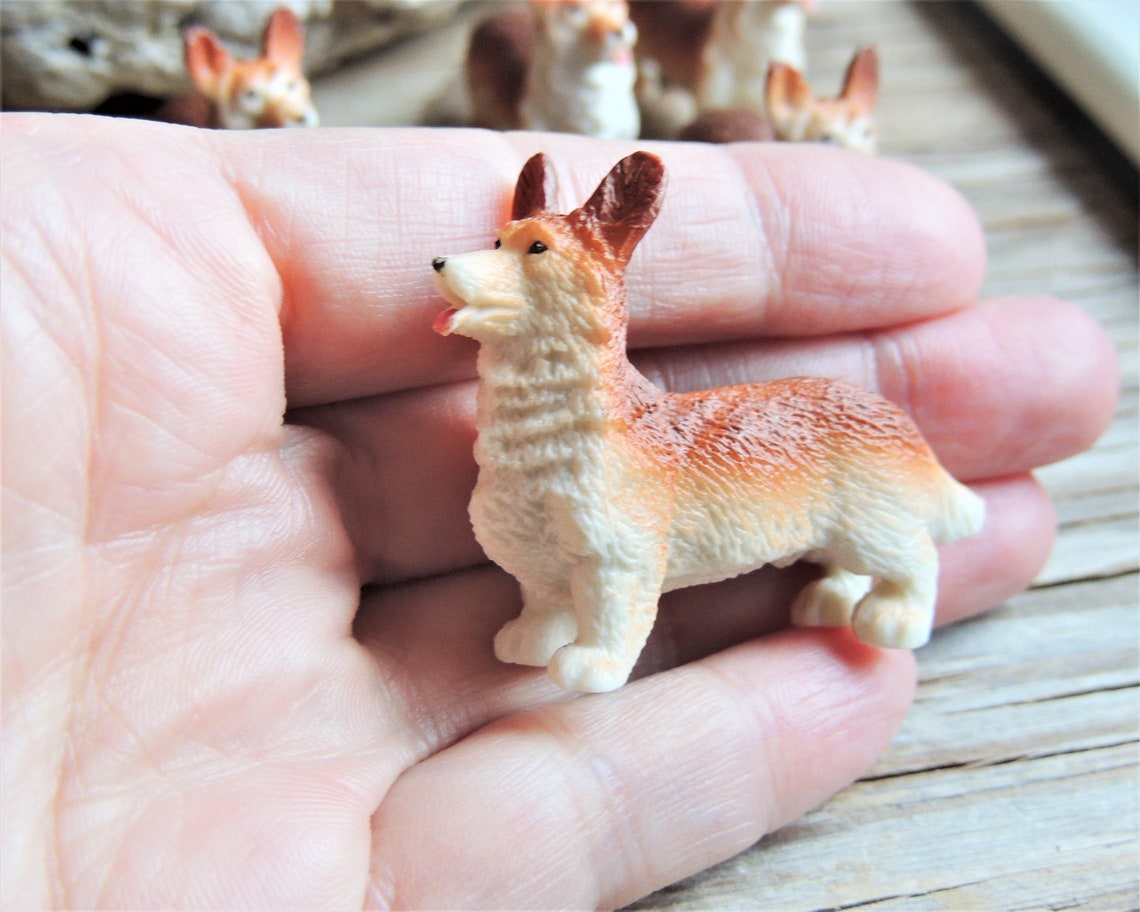 DOG Corgi MINIATURE Animals Figurines Figures Puppy Fairy - Etsy