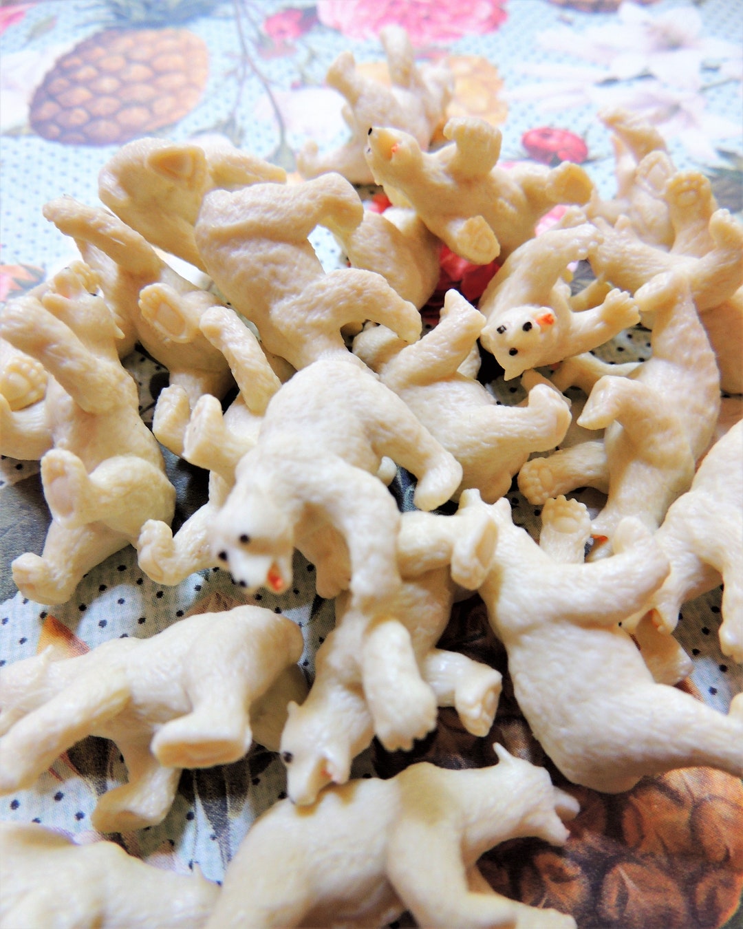 Set of POLAR BEAR MINIATURES Fairy Garden Animals Figures Dollhouse ...