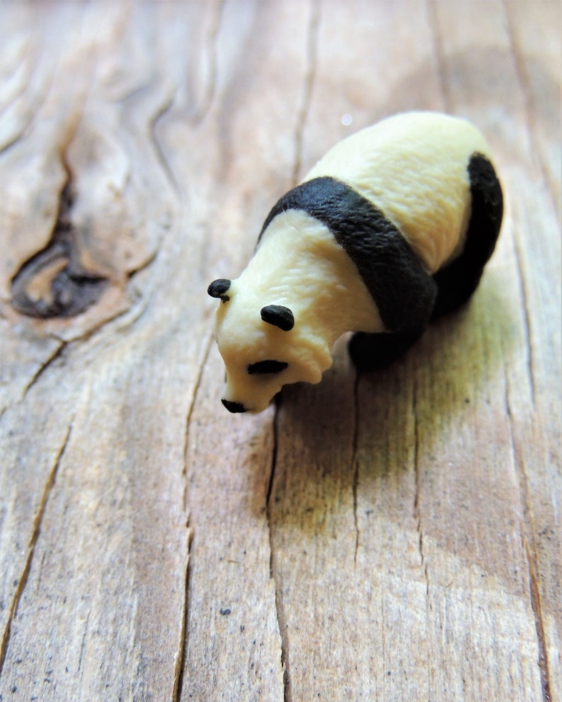 MINIATURE PANDA Bear Animal Mini Figurines Figure Dollhouse - Etsy