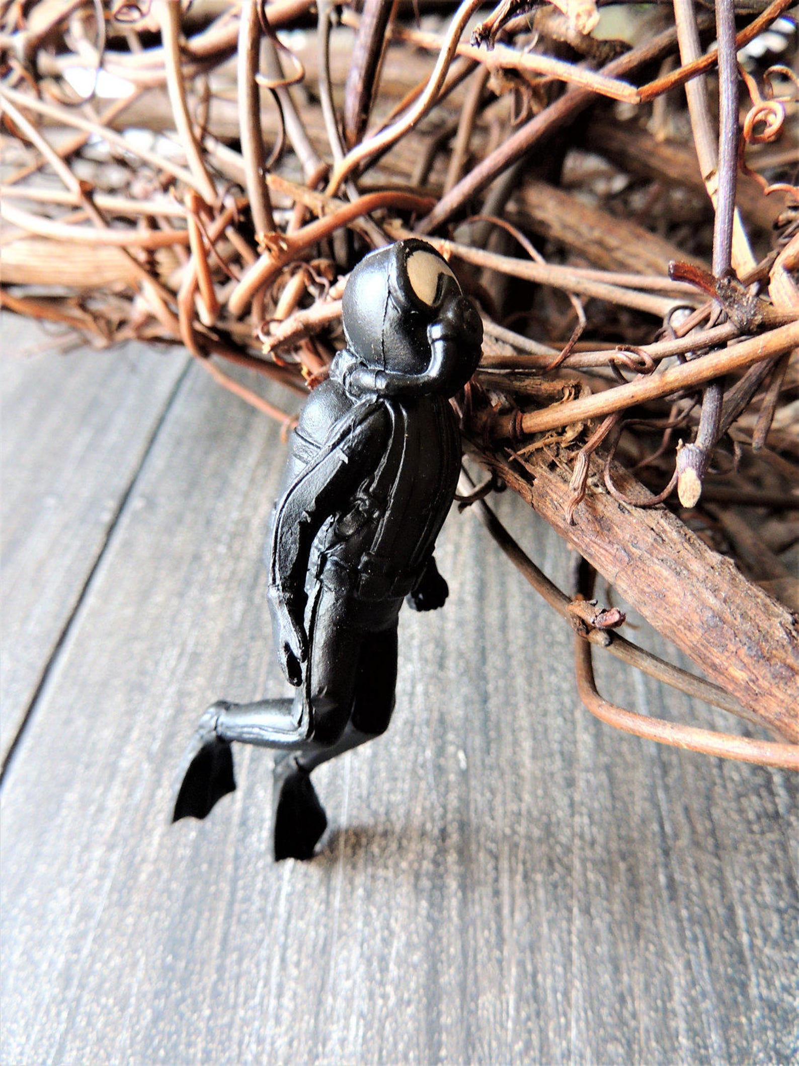 MINIATURE SCUBA DIVER Figure Figurine Fairy Garden Dollhouse Diorama ...