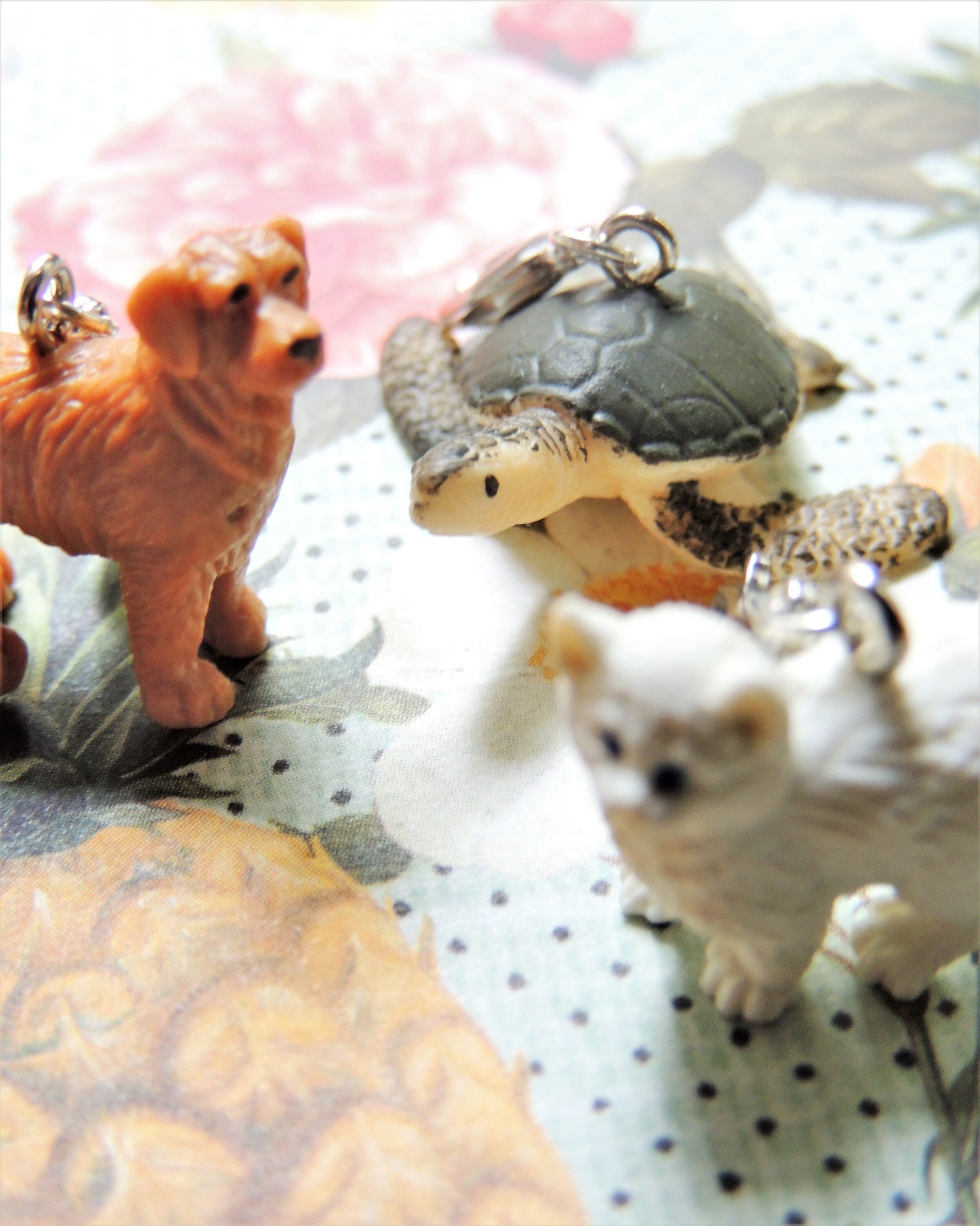 CLIP-ON CHARMS Tiny Animal for Bracelet Cell Phone Planner Kindle ...