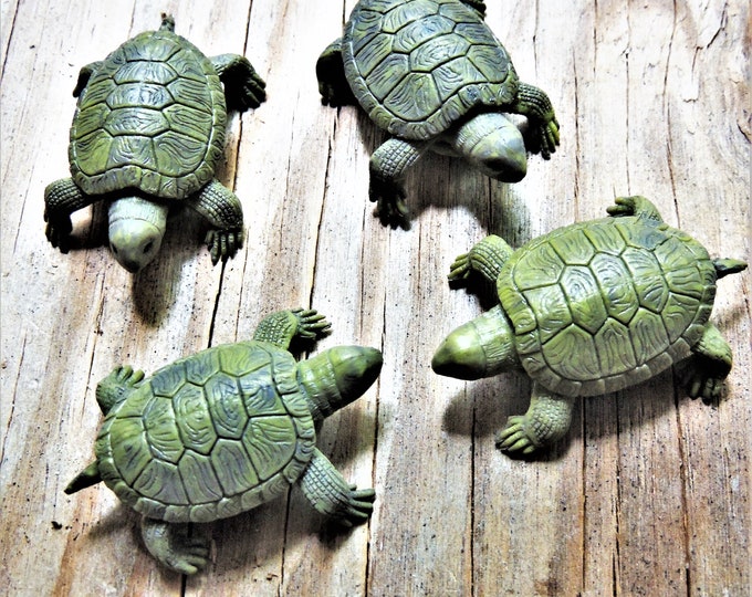MINIATURE TURTLE Animals Plastic Toy Figures Figurine Dollhouse Diorama ...