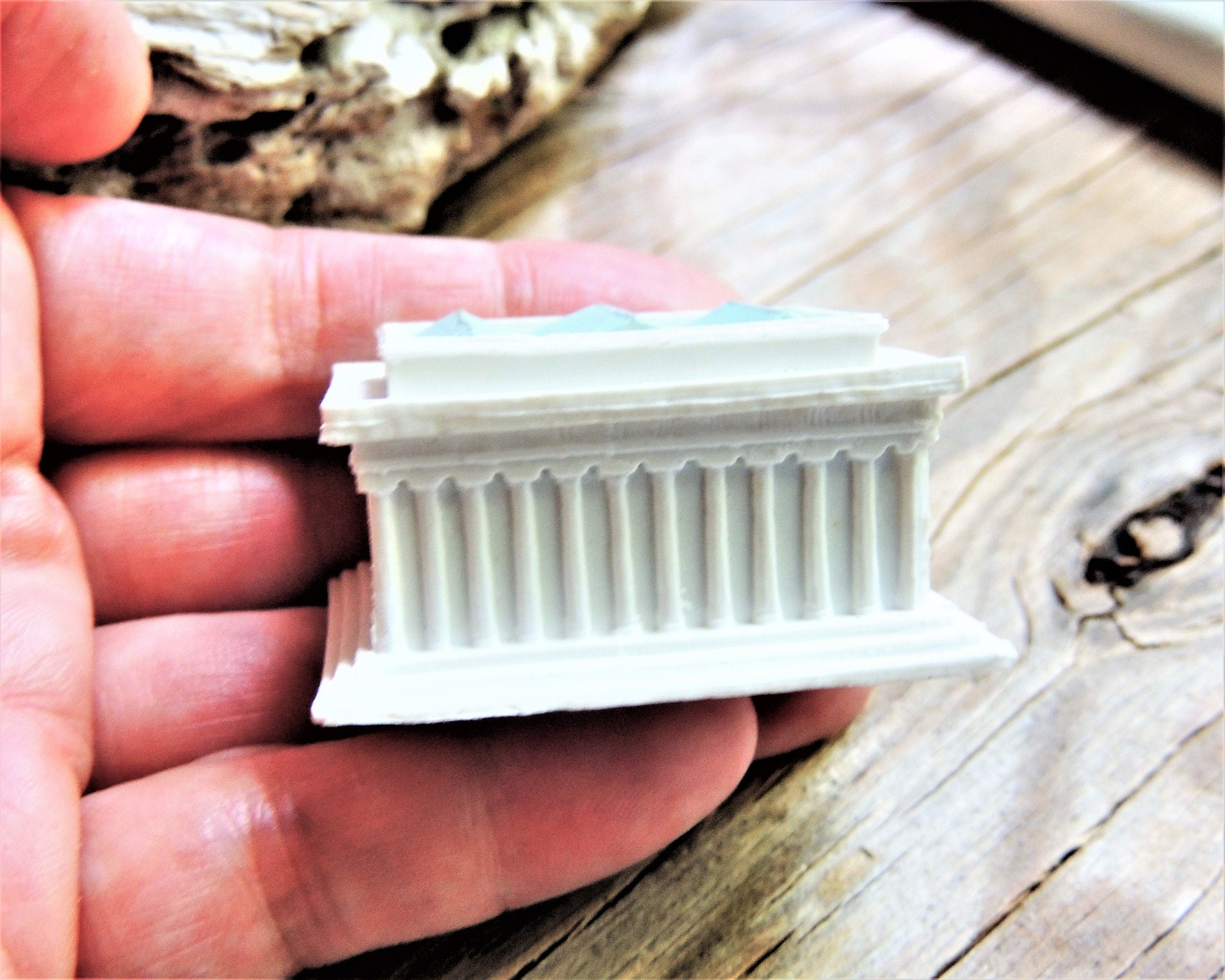 MINIATURE LINCOLN MEMORIAL Figures Figurine Diorama Terrarium Supplies ...