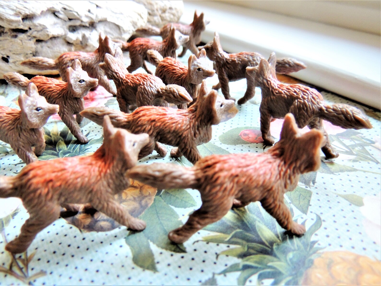 MINIATURE FOX Miniatures Animals Fairy Garden Figures Figurines ...