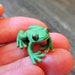 Set of MINIATURE FROG Animal Figurines Figure Tree Frogs Dollhouse ...