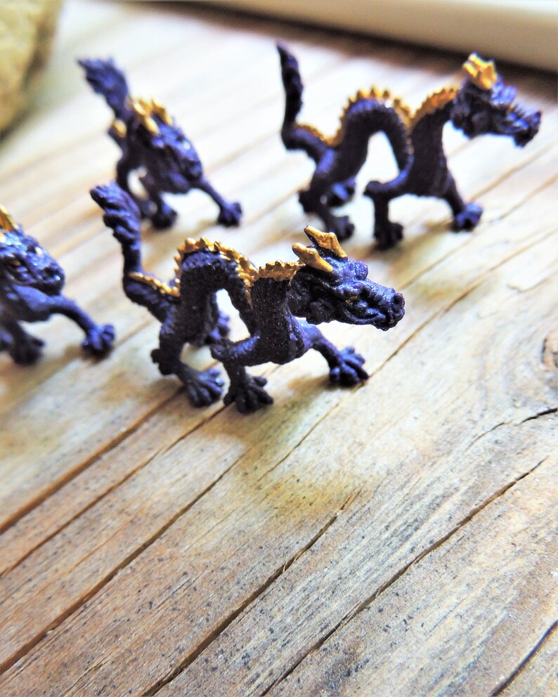 MINIATURE Purple Chinese Dragon Mini Fairy Dragon Animals | Etsy