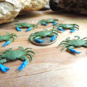 Set of Tiny CRAB MINIATURE Sea Life Animal Figurine Mini Figure ...