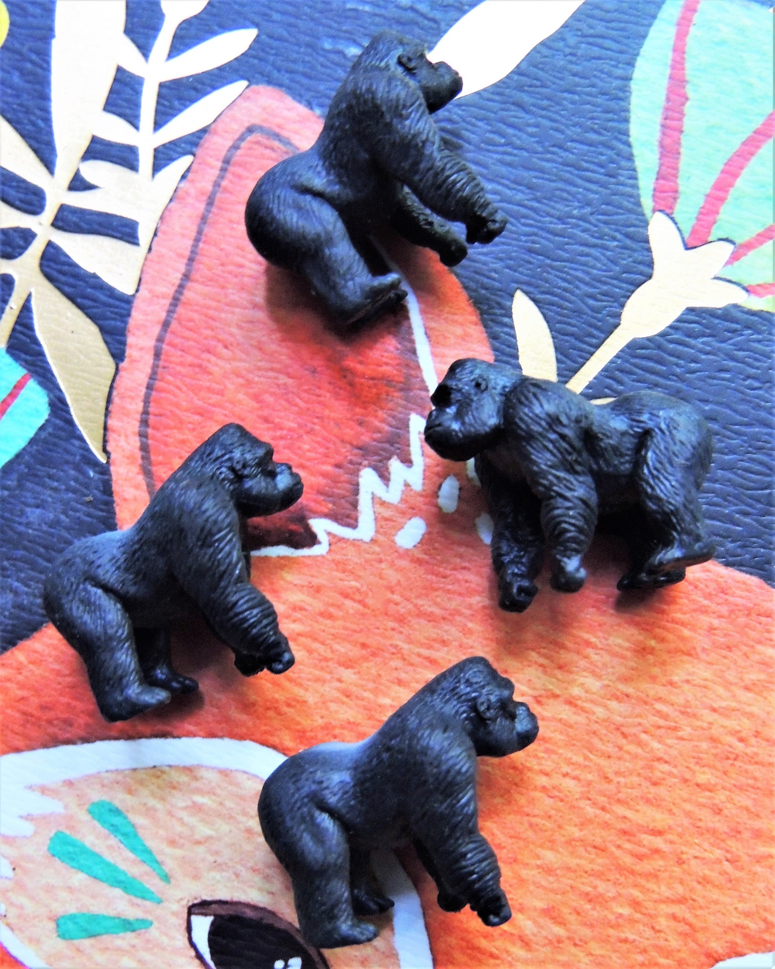MINIATURE GORILLA Animals Figurine Figure Fairy Garden - Etsy