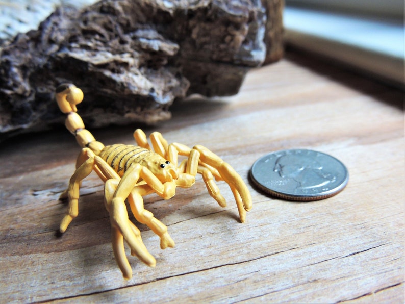 MINIATURE DEATHSTALKER SCORPION Animal Figurine Figures Fairy - Etsy