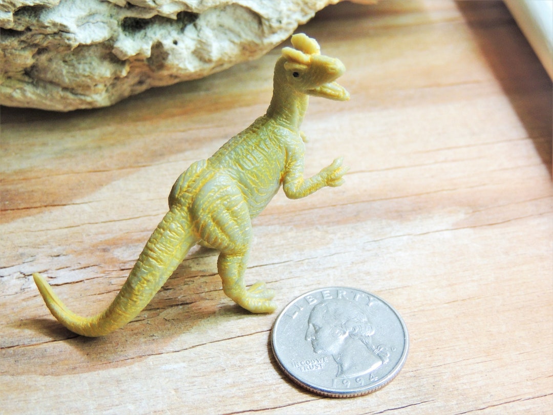 MINIATURE DINOSAUR DILOPHOSAURUS Animal Figures Figurine Fairy Gardens ...
