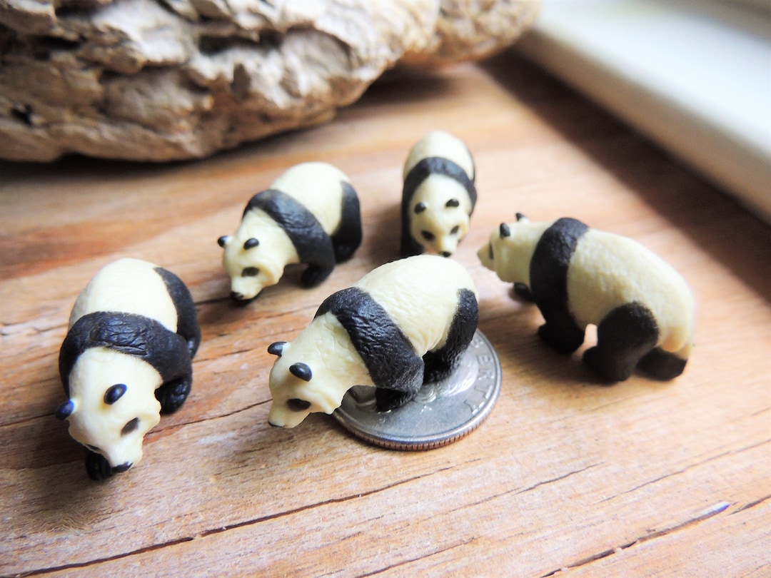 Giant PANDA Bear MINIATURE ANIMAL Figurines Figure Tiny Micro Minis ...