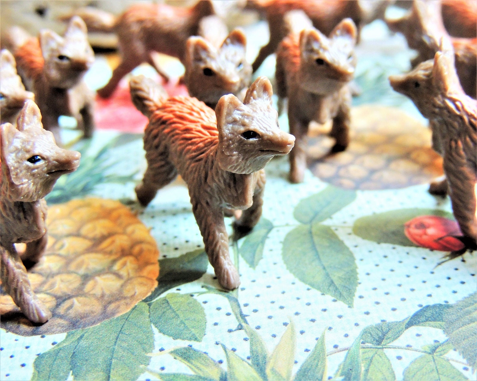 MINIATURE FOX Miniatures Animals Fairy Garden Figures Figurines ...