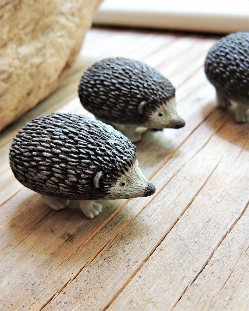 MINIATURE HEDGEHOG Animals Plastic Toy Figures Figurine - Etsy