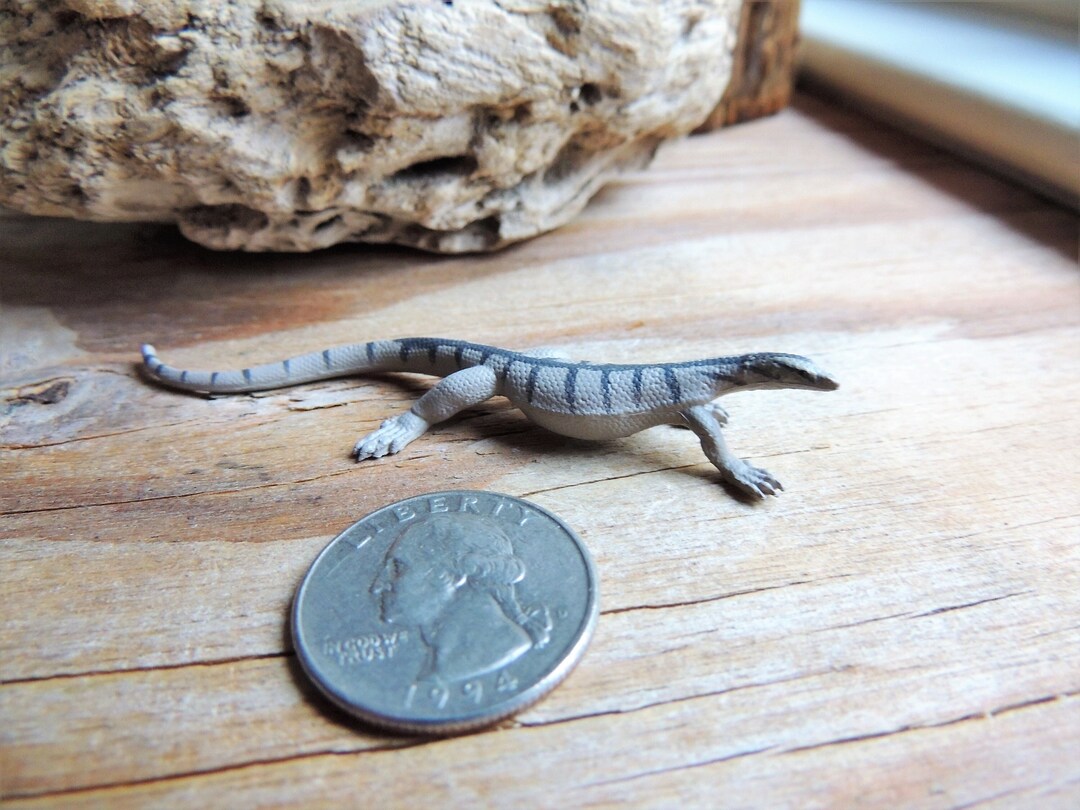 MINIATURE DESERT MONITOR Lizard Animal Figurines Figure Fairy Garden ...