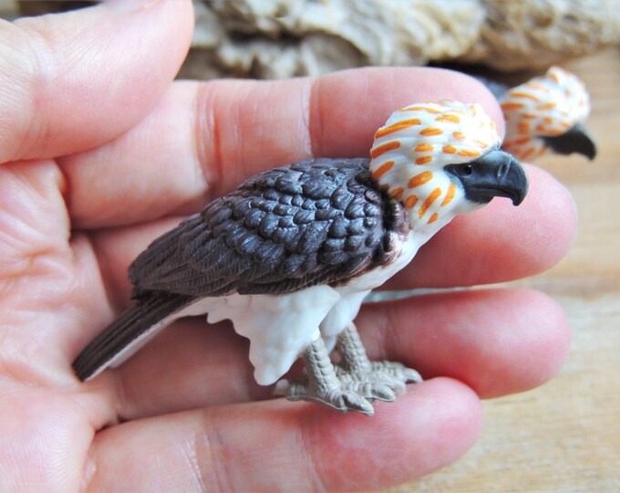 MINIATURE PHILIPPINE EAGLE Animal Figurines Figures Fairy Garden ...