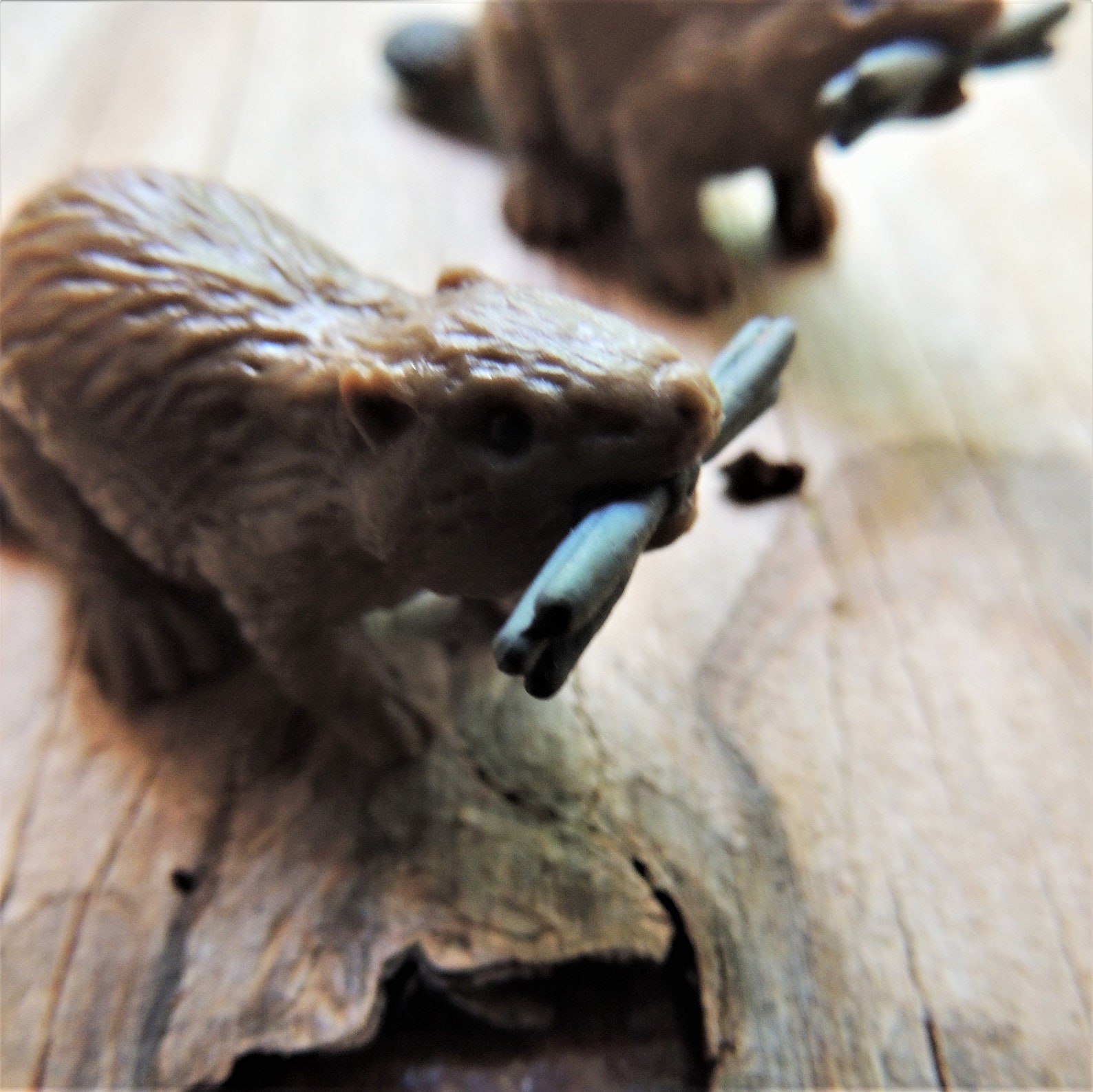 MINIATURE BEAVER Animal Mini Figures Figurines Fairy Gardens - Etsy