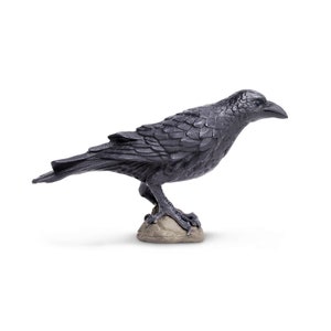 Large MINIATURE RAVEN Bird Crow Animals Figure Figurine Dollhouse Fairy ...