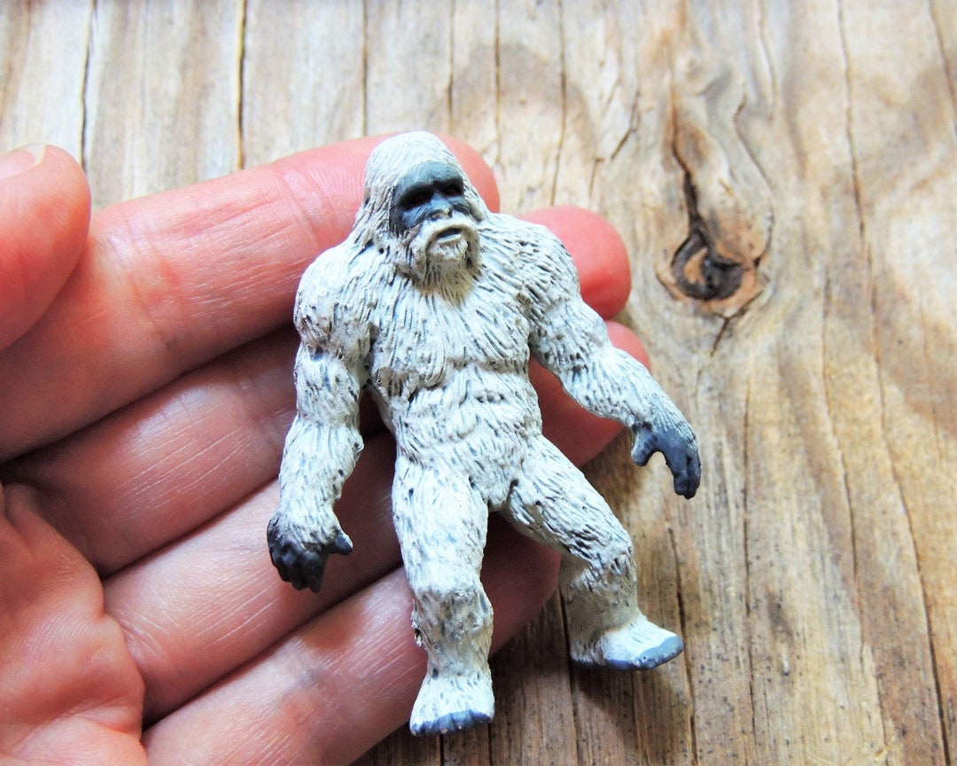 MINIATURE YETI Abominable Snowman Plastic Cryptid Figures Figurine ...