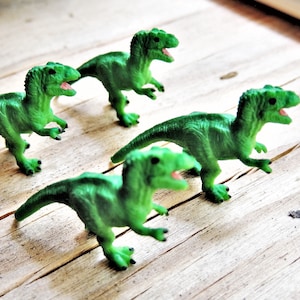 MINIATURE DINOSAUR T-rex Tyrannosaurus Rex Figures Dollhouse Terrarium ...