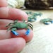Tiny CRAB MINIATURES Sea Life Animal Figurine Mini Figure Dollhouse ...