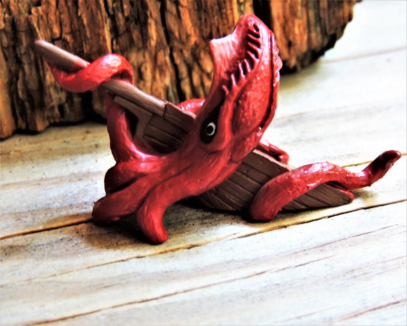 Miniature Kraken Cryptid Figurine for Fairy Garden Dollhouse Diorama ...