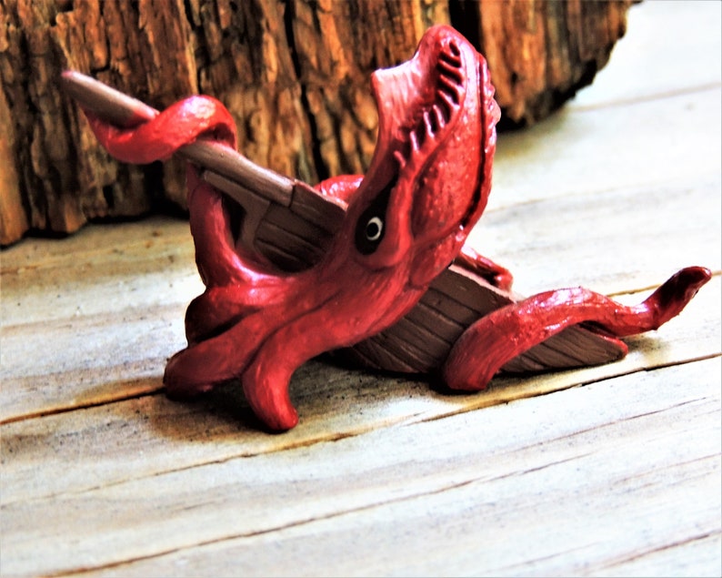MINIATURE KRAKEN Plastic Cryptid Figure Figurine Dollhouse - Etsy