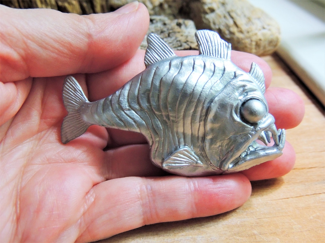 MINIATURE DEEP SEA Fish Marine Hatchetfish Animal Figure Figurine ...