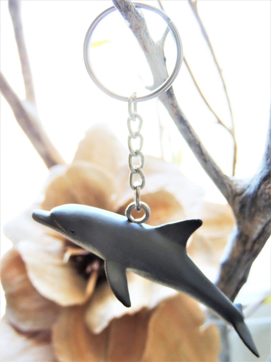KEYCHAIN Key Chain DOLPHIN Key Ring Key Fob Animal Cute Fun Cool Unique ...