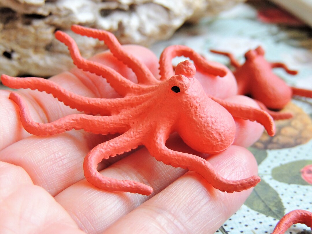 MINIATURE OCTOPUS Animals Figures Figurines Dollhouse Diorama Terrarium ...